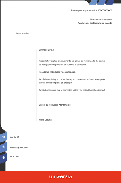 Carta De Intención Para Puesto De Profesor